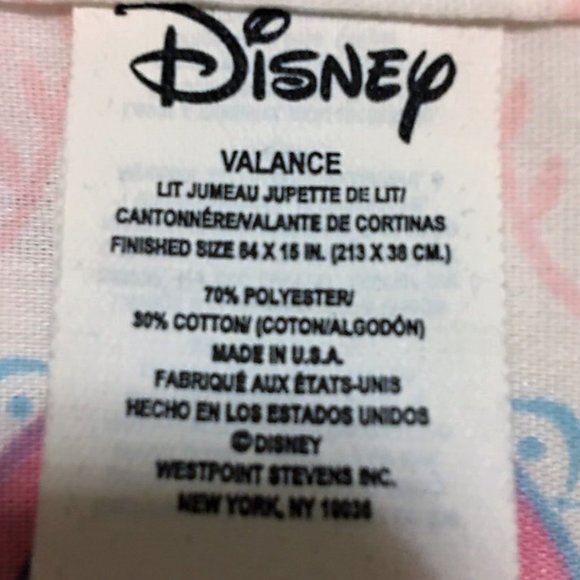 Disney | Accents | 3 Vintage Disney Princesses Valances Jasmine Snow ...